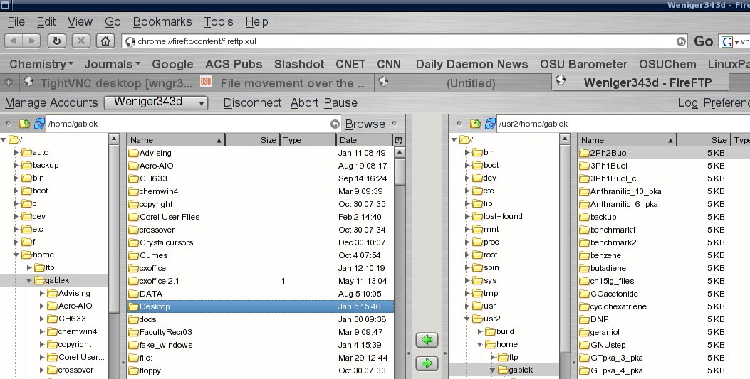 File movement over the Net